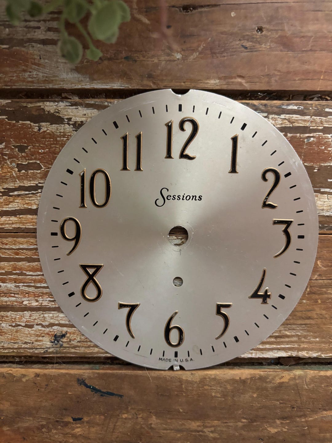 Vintage Metal Clock Face…sessions. Old. Retro. Antique. Timepiece ...