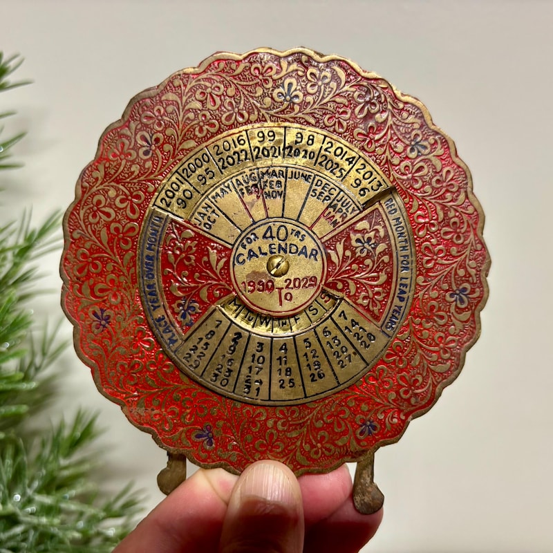 Brass Perpetual Calendar - Etsy