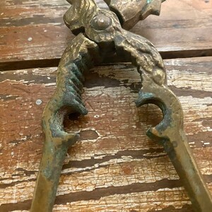 Vintage Brass Rooster Nutcracker…retro. Old. Heavy. Solid. Distressed ...