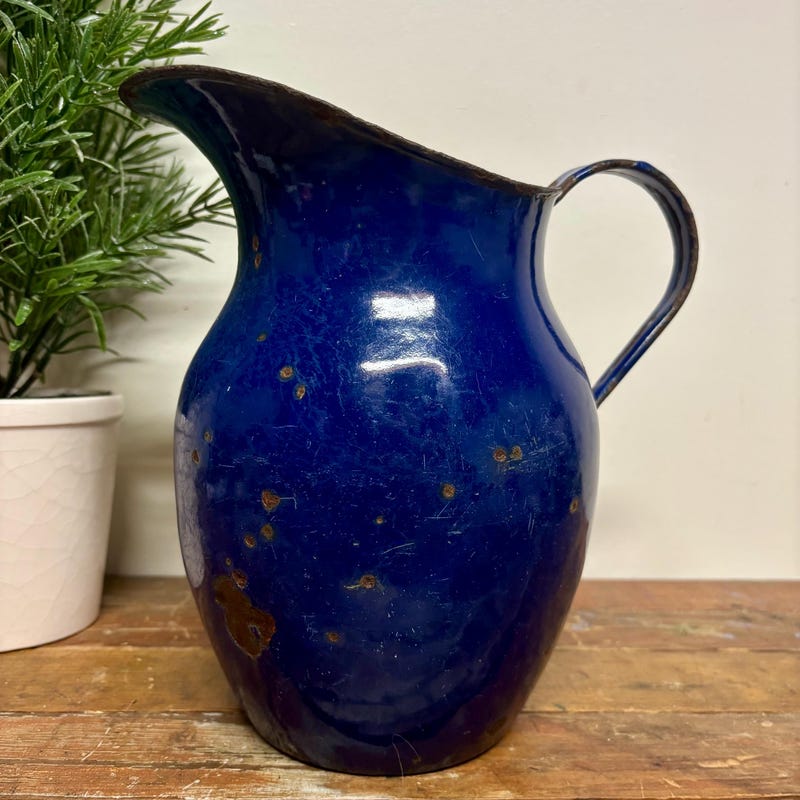 Enamel Pitcher - Etsy