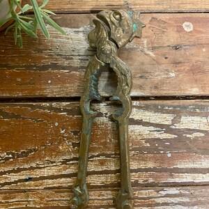 Vintage Brass Rooster Nutcracker…retro. Old. Heavy. Solid. Distressed ...