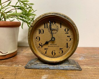 Antique Gold Alarm Clock - Etsy