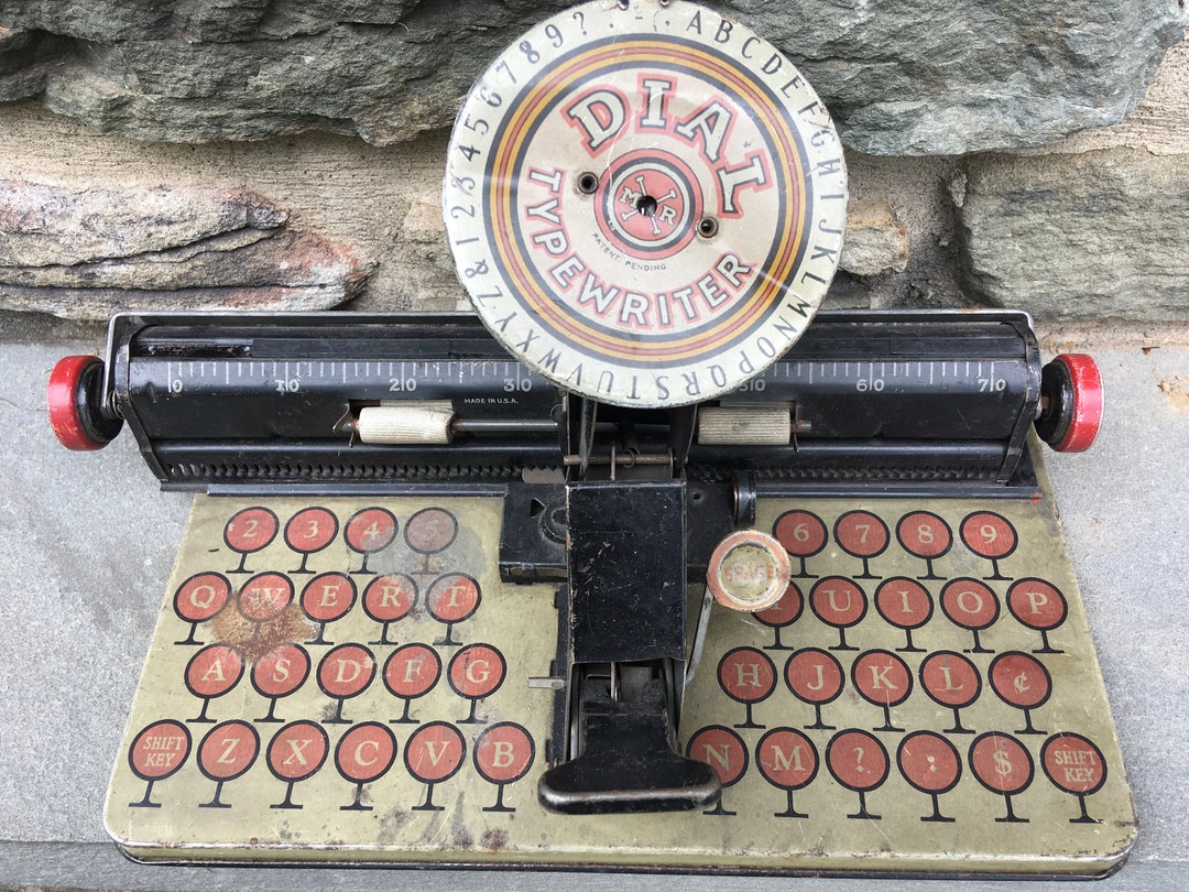 Vintage Toy Typewriter...louis Marx. Antique. Retro. Metal. Tin. Typing ...