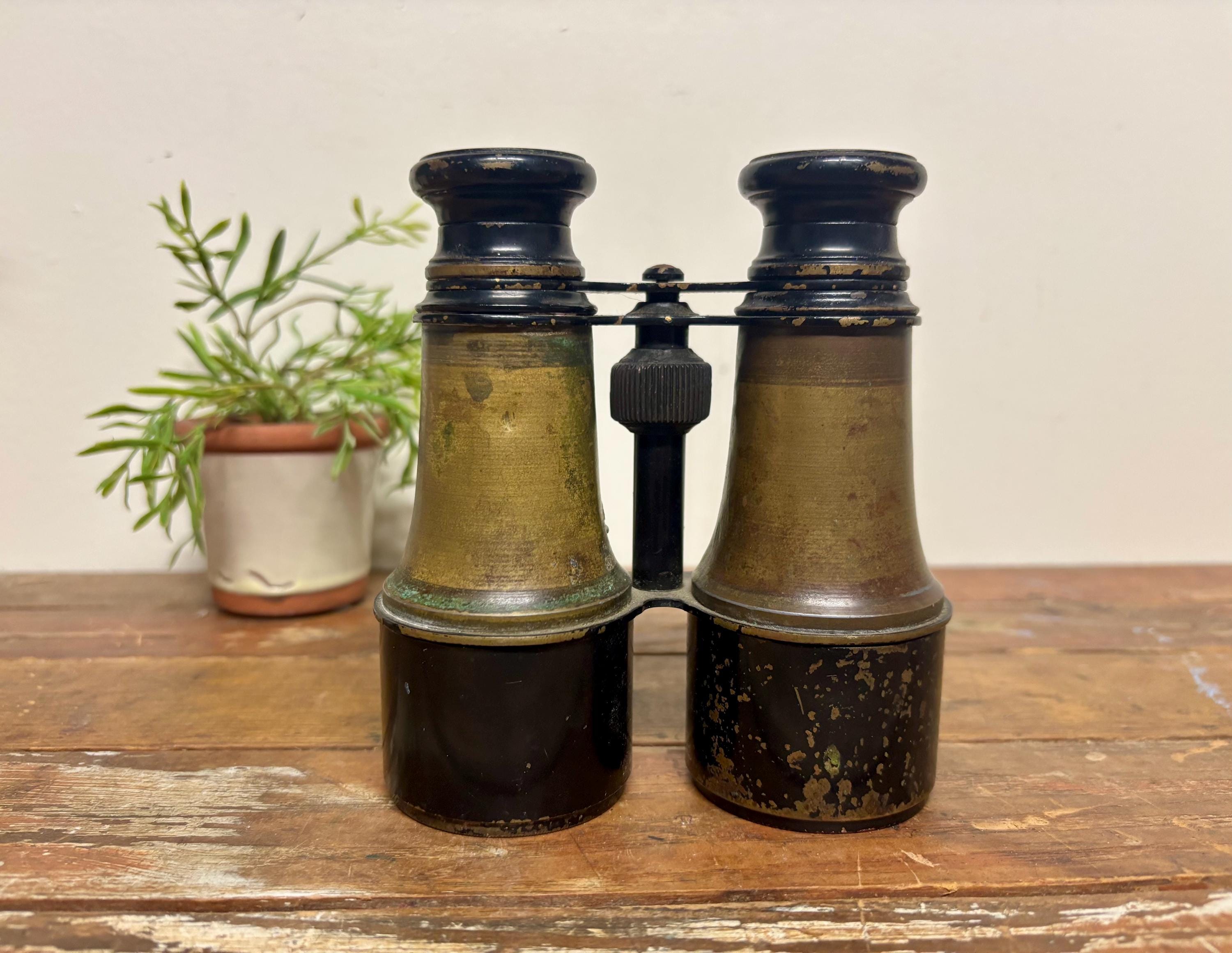 Antique Brass Binoculars…world War I. 1920’s. Field Glasses. Magnifiers ...