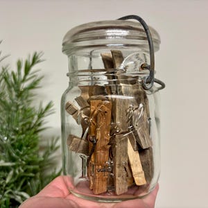 Vintage Ball Glass Clothespin Jar...pint. Ideal. Farmhouse. Cottage ...
