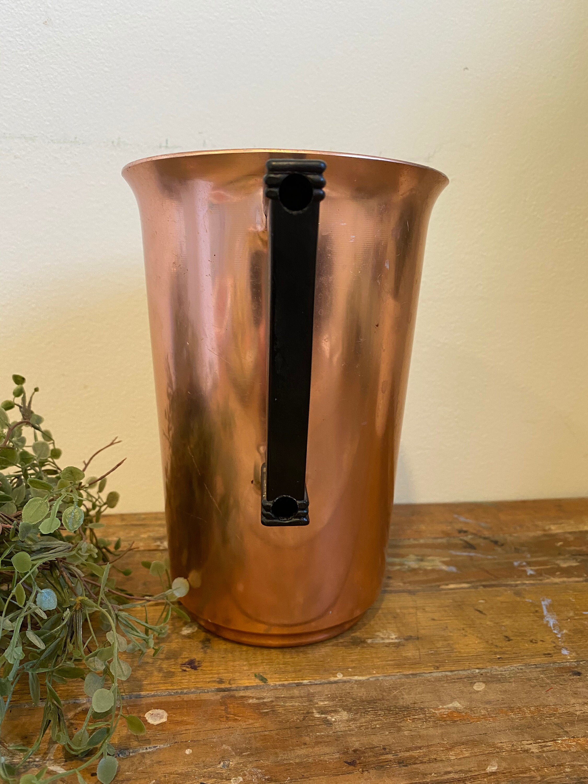 Vintage Pink Color Craft Pitcher...old. Retro. Metallic. | Etsy