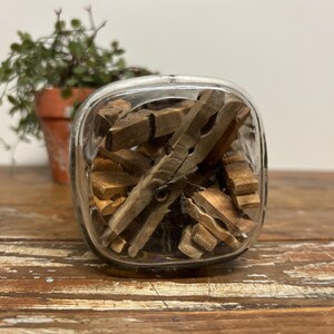 Vintage Ball Clothespin Mason Jar...pint. Ideal. Farmhouse. Cottage ...