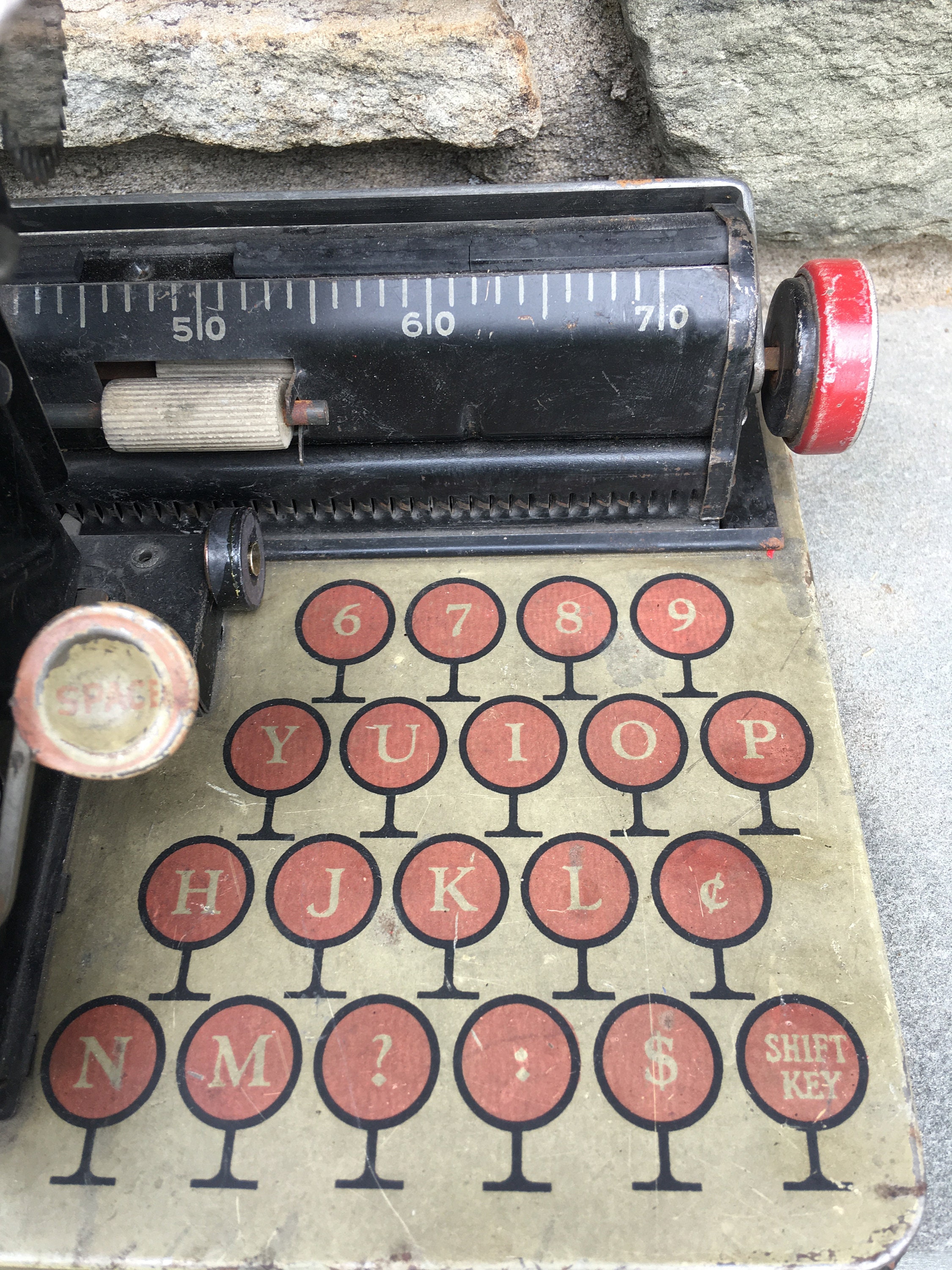 Vintage Toy Typewriter...Louis Marx. Antique. Retro. Metal. | Etsy