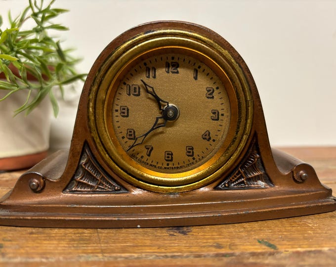 Vintage Lux Alarm Clock...gothic. Spider Web. Display. Antique. Old ...