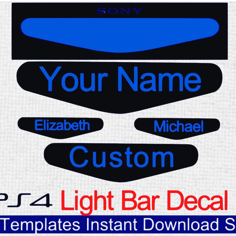 Ps4 Light Bar Decals - Etsy