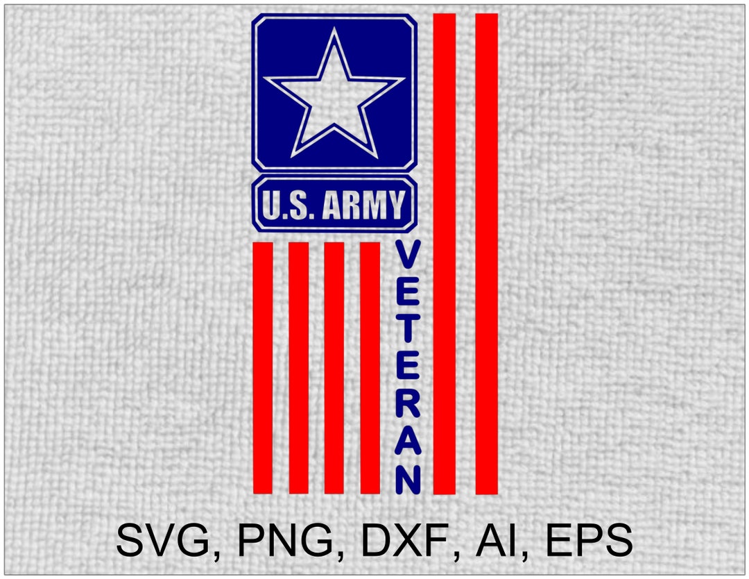 Army Veteran Flag Decal SVG, Digital Download Files Are Compatible With ...