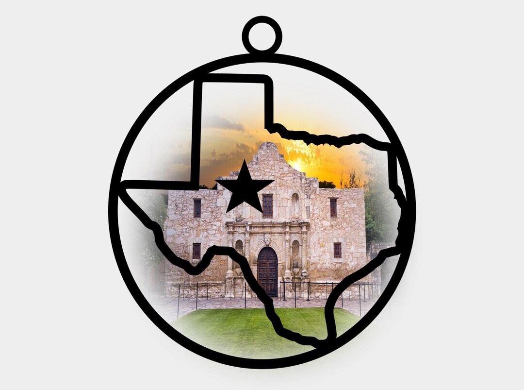 Texas Suncatcher SVG for Lasers Lightburn File Glowforge Woodworking ...