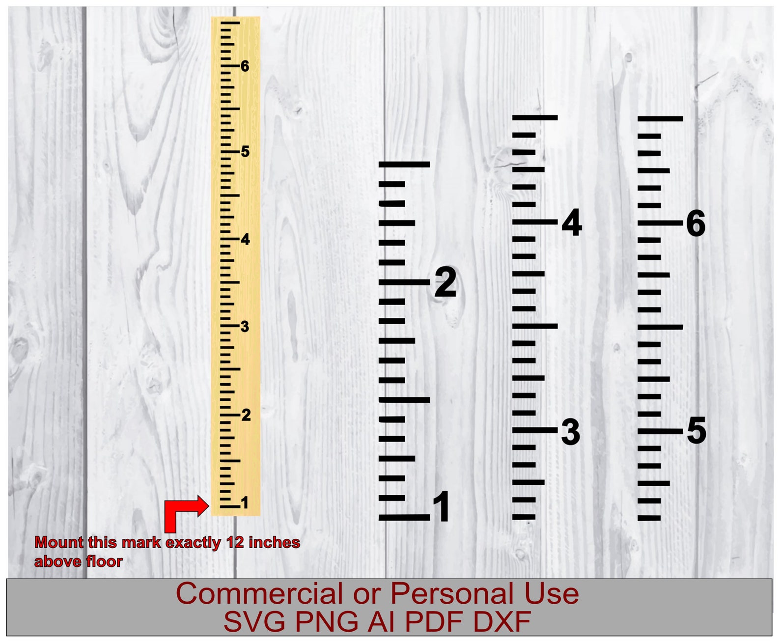 Growth chart ruler svg - ifyserg