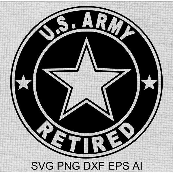Us Army Retired Svg - Etsy