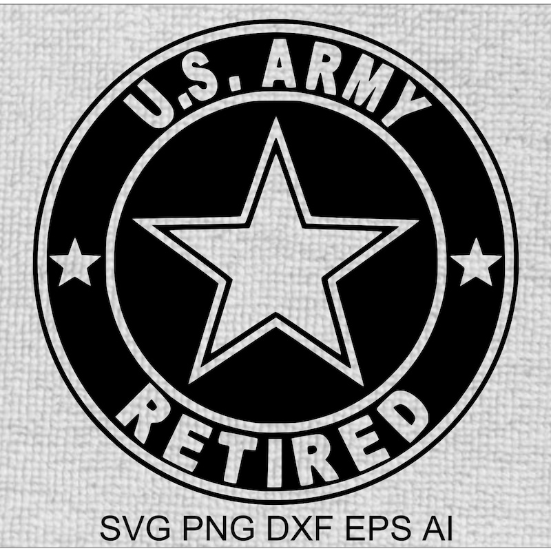 Us Army Retired Svg - Etsy