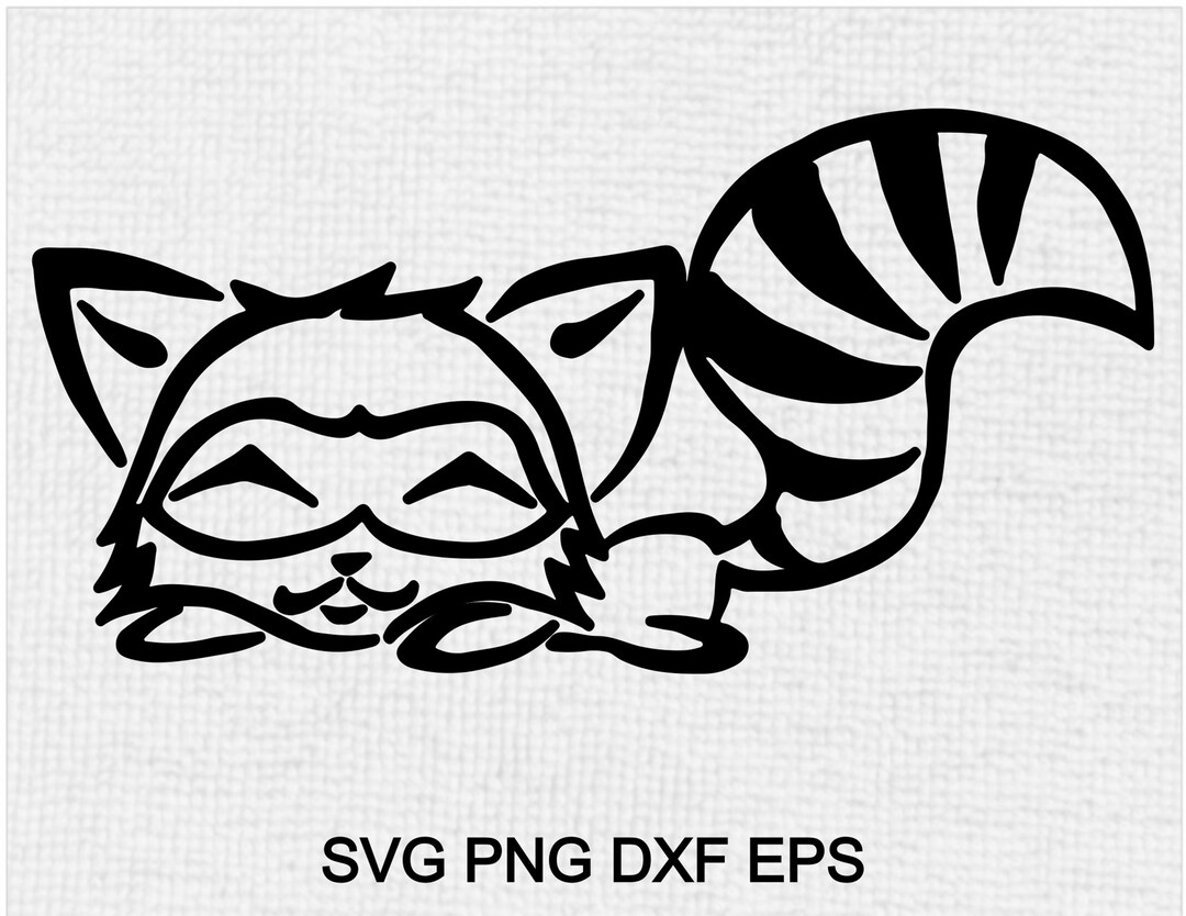 Bandit Raccoon Decal SVG Digital Download Files Are Compatible With All ...