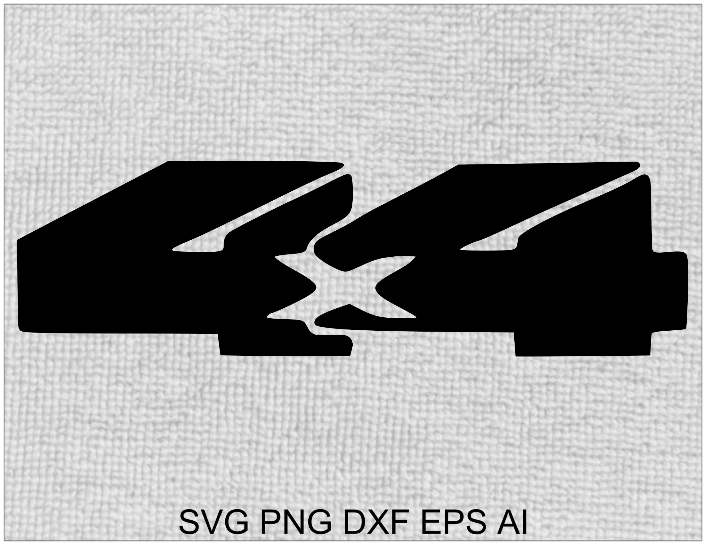 4x4 Decal SVG Digital Download Files Are Compatible With All - Etsy