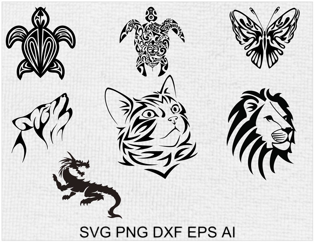 Tribal Animals Decal SVG Digital Download Files Are Compatible With All ...