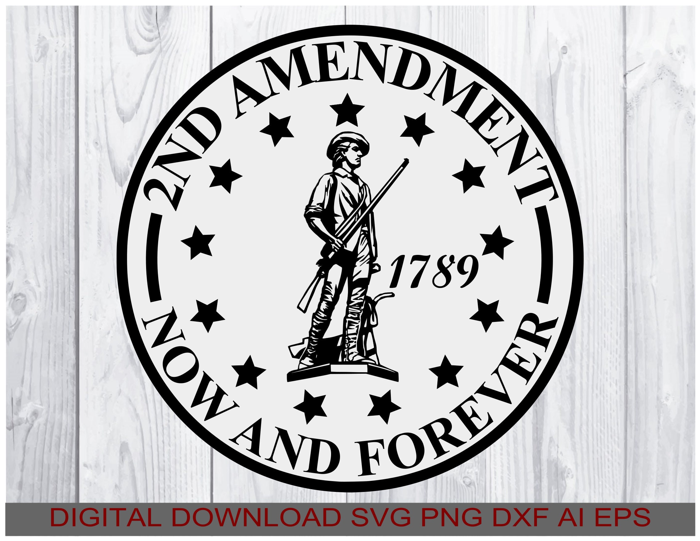 2nd Amendment Now and Forever svg download svg png ai eps | Etsy