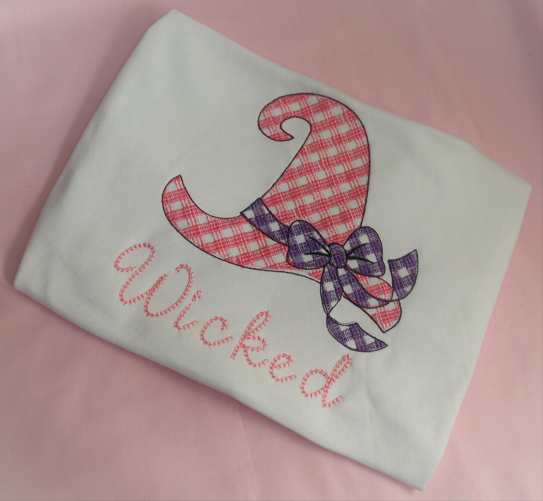 Embroidered Wicked Gingham Style Halloween Party Hat - Etsy