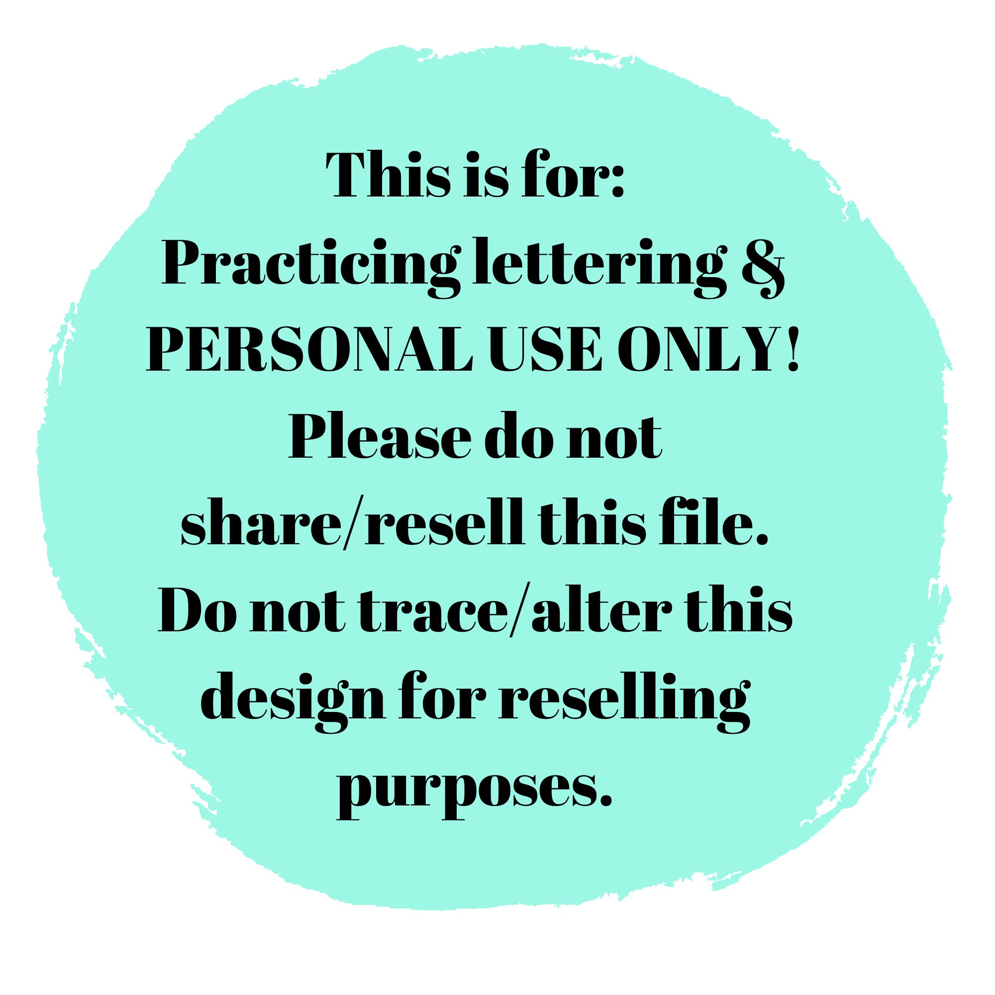 Lettering Practice Digital Download, Handlettering Procreate Practice ...