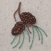 4" Pine Cones - Needles -pine Tree Branch - Iron on Applique ...