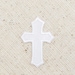 Small - White Cross - Holy - Christian - Iron on Patch - Embroidered ...