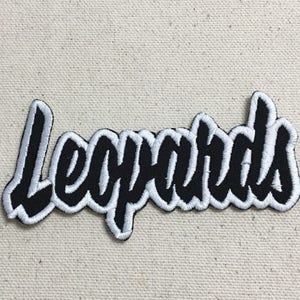 Leopards - Color Choice - Mascot - Team Name - Words - Iron on Applique ...
