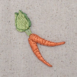 Bunch - Two Carrots - Vegetables - Food - Iron on Applique ...