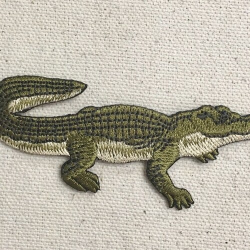 Alligator Patch Alligator Applique Embroidered Alligator - Etsy