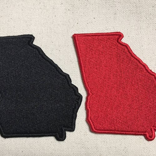 Georgia State Custom Colors Iron on Patch - Etsy