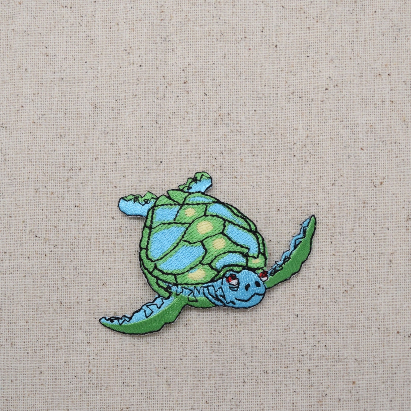 Sea Turtle Facing Left or Right Blue and Green Iron on | Etsy