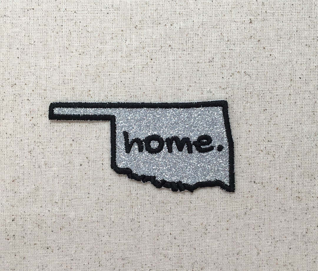 Oklahoma - Home State - Custom Colors - Iron on Applique - Embroidered ...
