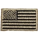 American Flag Black/tan Subdued USA Patriotic Iron - Etsy