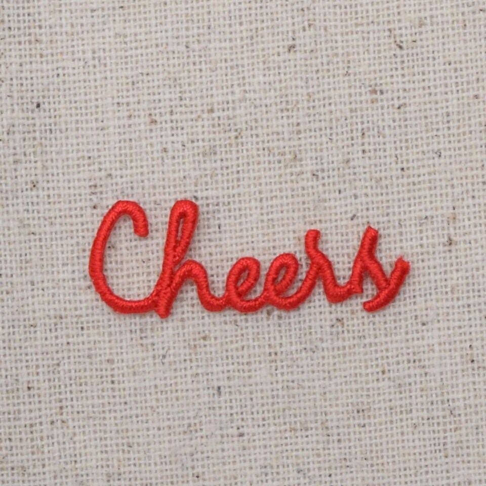 Small CHEERS Word Color Choice: Blue Purple Green or - Etsy