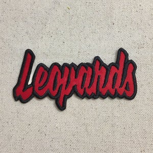 Leopards - Color Choice - Mascot - Team Name - Words - Iron on Applique ...
