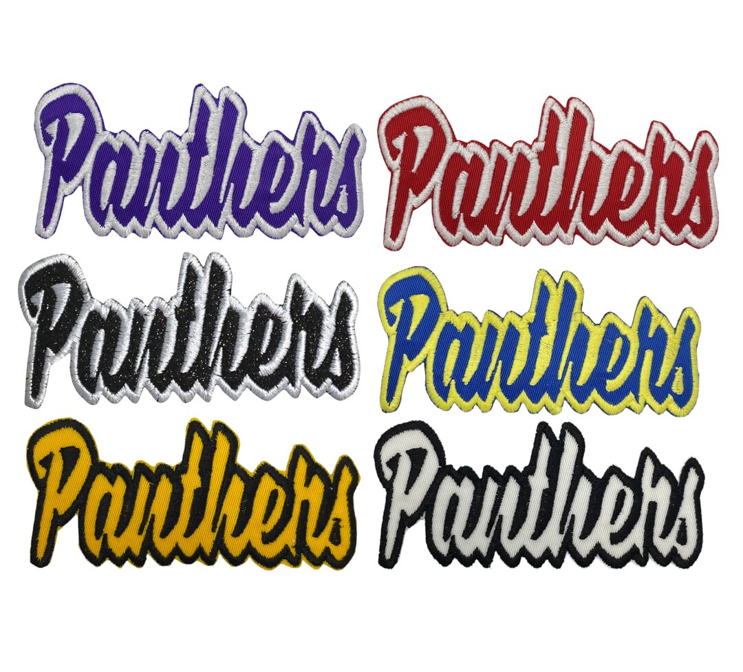 Panthers, Embroidered, Iron on Patch - Etsy