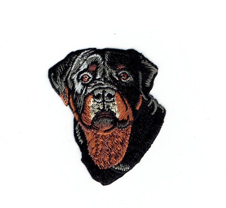 Rottie Head Puppy Dog Rottweiler Embroidered Patch - Etsy