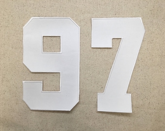 Jersey Name and Number Iron On Number Jersey Heat Transfer - Etsy