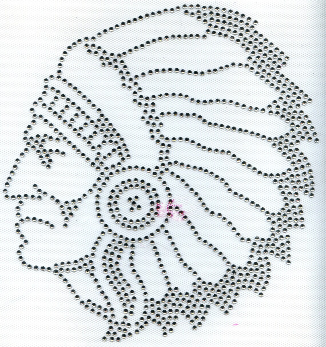 8" Indian Face/head, Crystal Rhinestones, Mascots, Iron on Transfer - Etsy