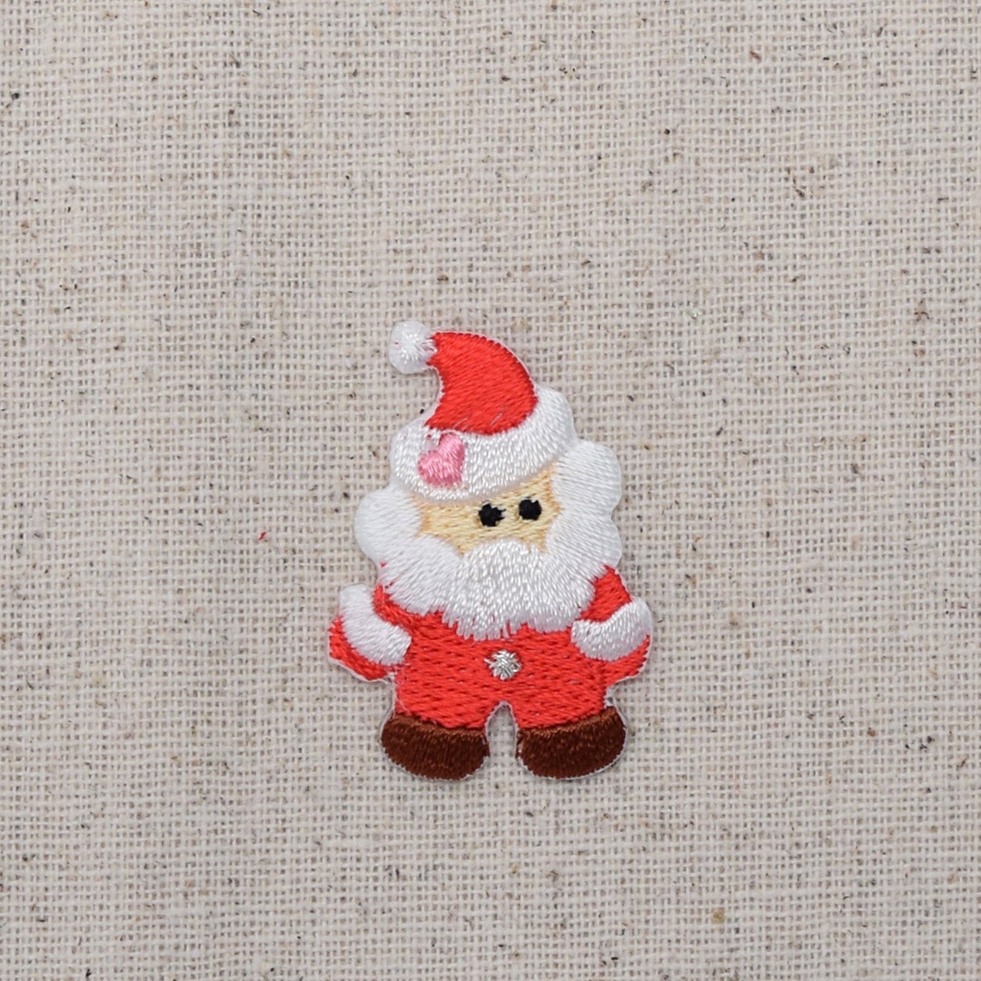 Christmas - Santa Claus - Iron on Applique - Embroidered Patch ...