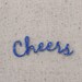 Small - CHEERS - Word - Color Choice: Blue, Purple, Green, or Red ...