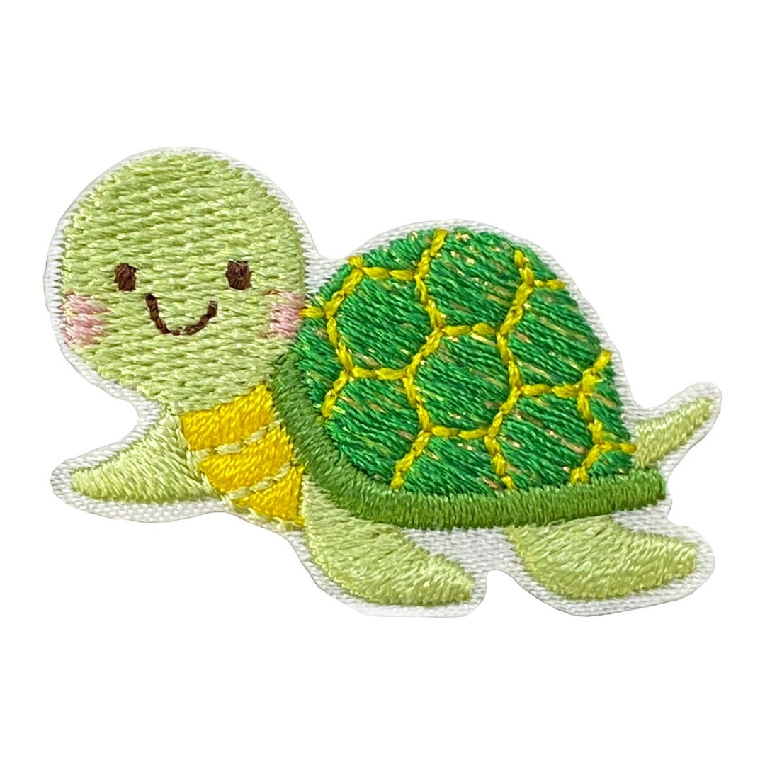Green Sea Turtle - Iron on Embroidered Patch - Etsy