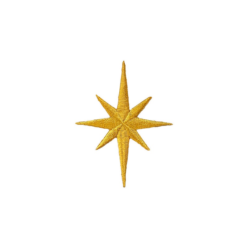 Embroidered Star Patches Gold - Etsy