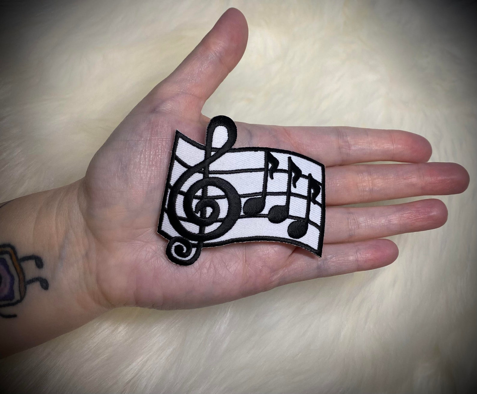 Musical Bar, Measure, G Clef/notes, Embroidered, Iron on Patch - Etsy