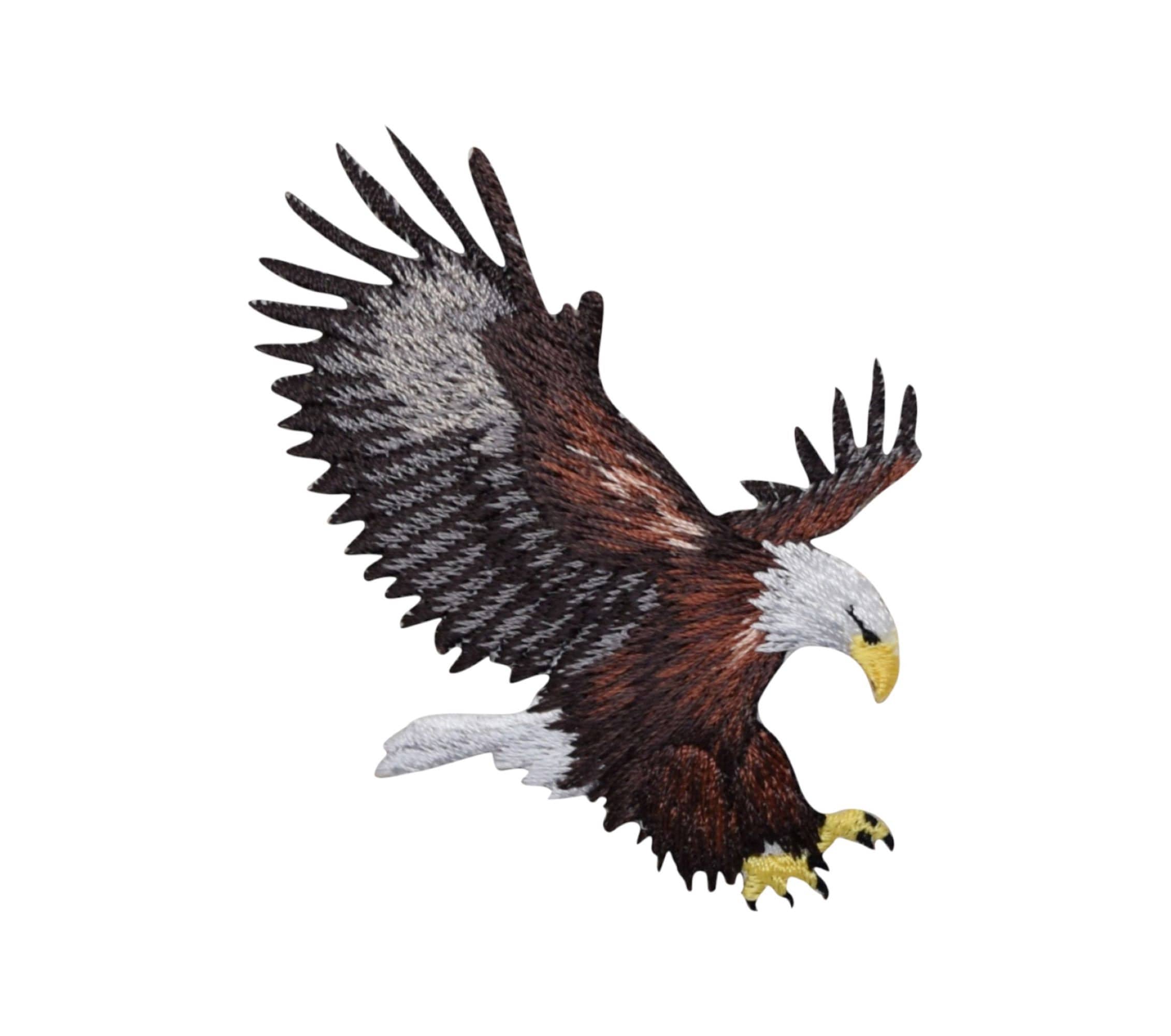 American Bald Eagle, Bird, Embroidered, Iron on Patch - Etsy