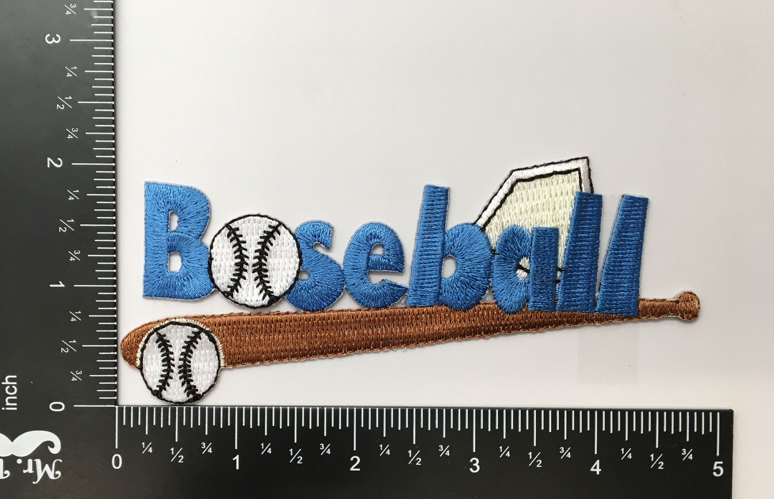 Baseball Word With Bat Ball Base Iron on Applique - Etsy