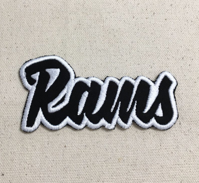 Rams - Color Choice - Mascot - Team Name - Words - Iron on Applique ...