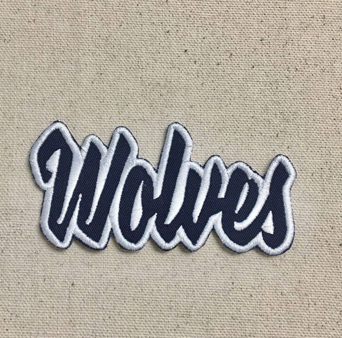 Wolves - Color Choice - Mascot - Team Name - Words - Iron on Applique ...