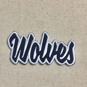 Wolves - Color Choice - Mascot - Team Name - Words - Iron on Applique ...